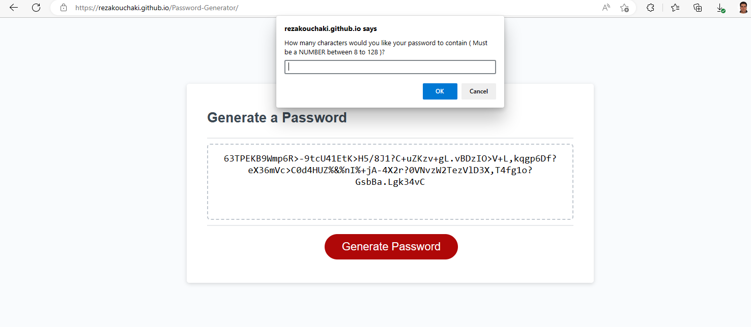 Github Rezakouchaki Password Generator