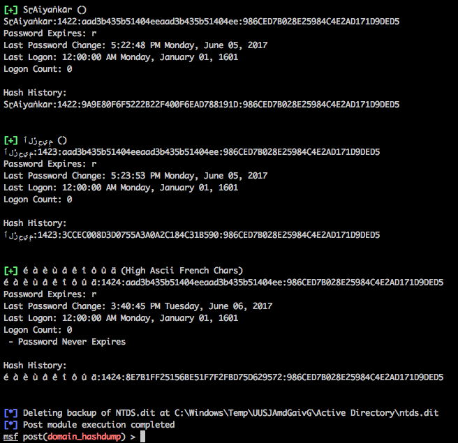 domain_hashdump hanging after NTDS repair · Issue #7323 · rapid7 ...