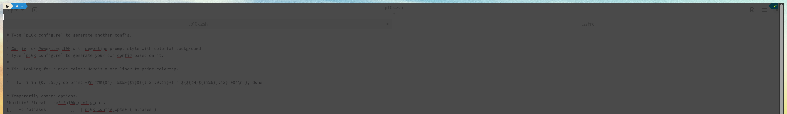 Question regarding settings · Issue #2271 · romkatv/powerlevel10k · GitHub