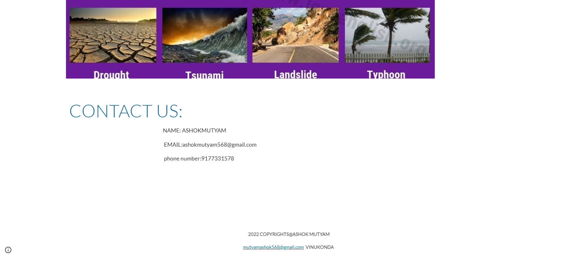 GitHub - Ashokmutyam/NATURAL-DISASTERS