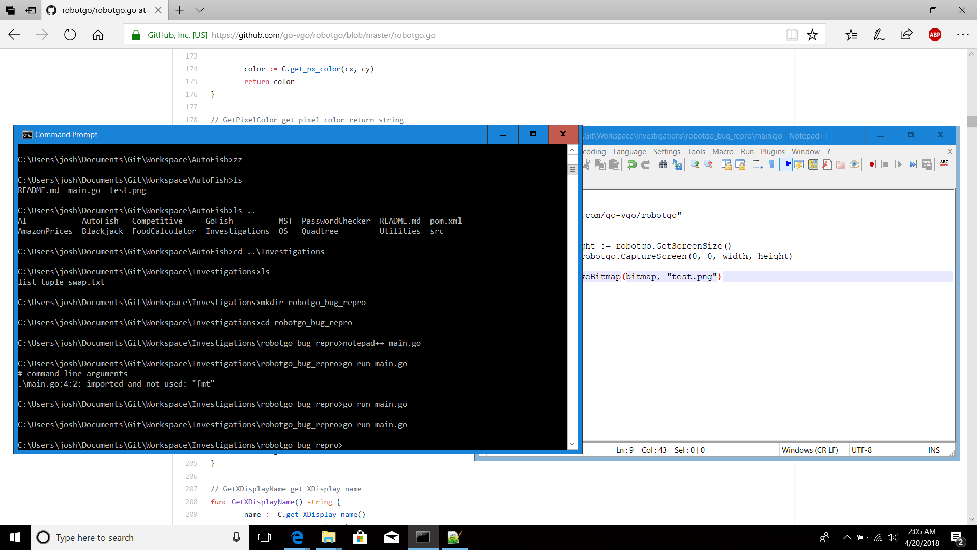 Windows 10 GetScreenSize too small · Issue #129 · go-vgo/robotgo · GitHub