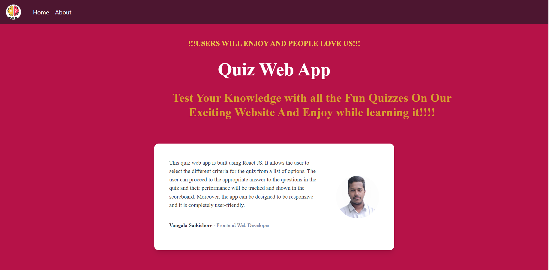 Github Vangalasaikishorequiz App I Have Developed This Quiz App 3956