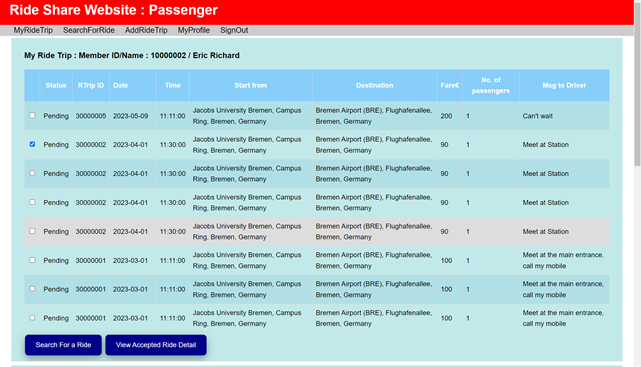GitHub - wangyat15/RideShare: Ride Share Website Project