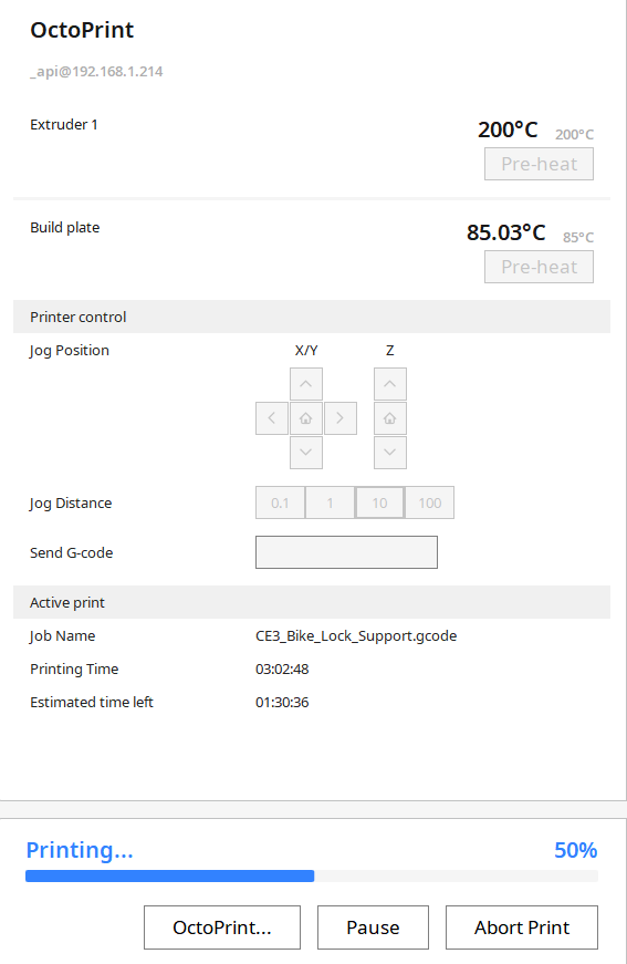 OctoPrint Printing Time · Issue #10445 · Ultimaker/Cura · GitHub