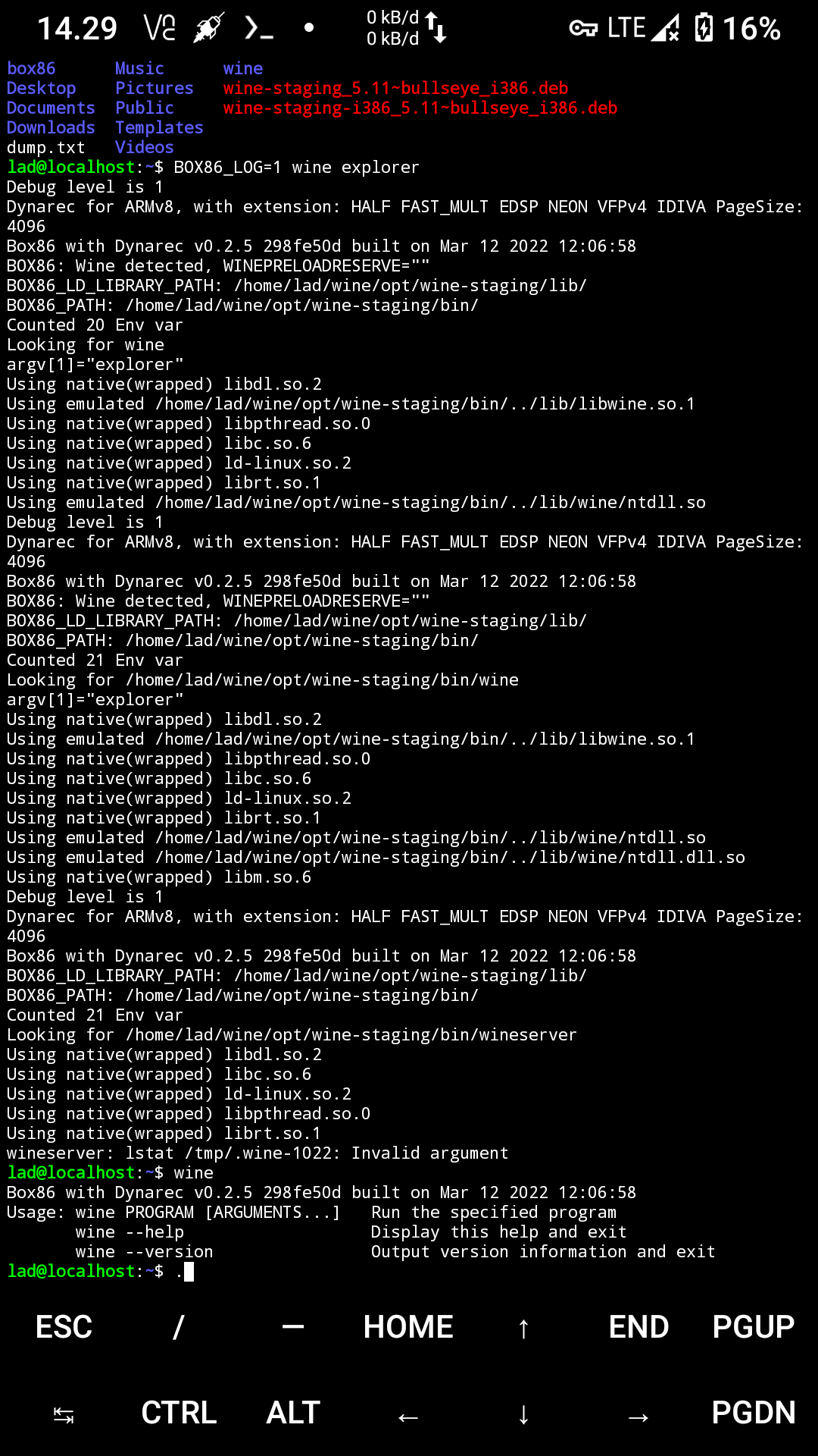 wineserver: lstat /tmp/.wine-1022: Invalid argument · Issue #587 · ptitSeb/box86 · GitHub