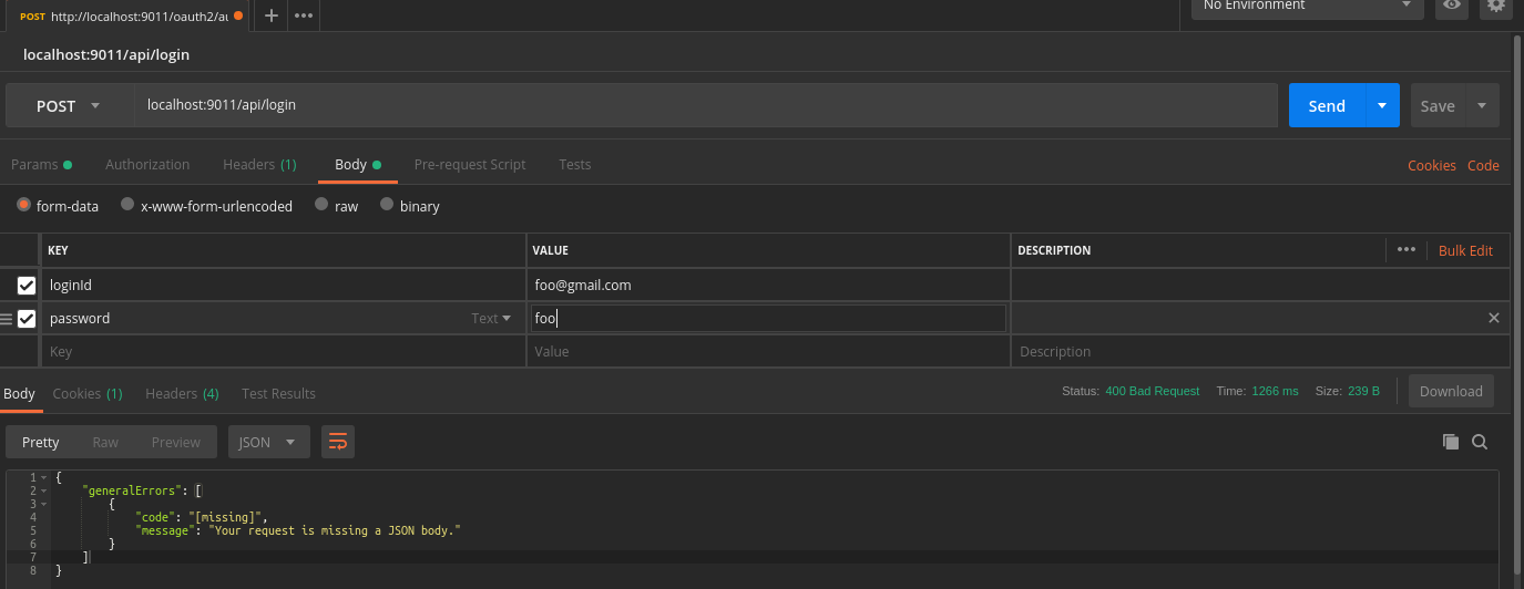 [missing] Your request is missing a JSON body · Issue #11 · FusionAuth ...