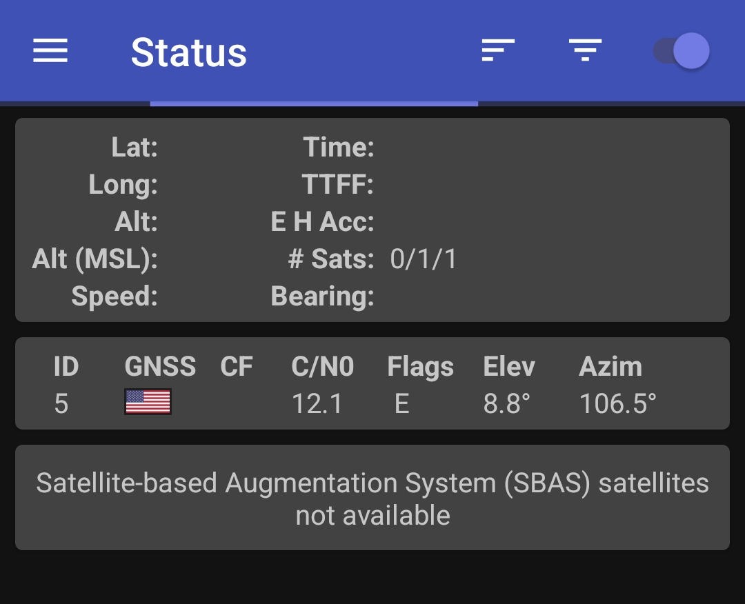 GPS-sim: Receiving only one satellite signal on Android · Issue #751 ...