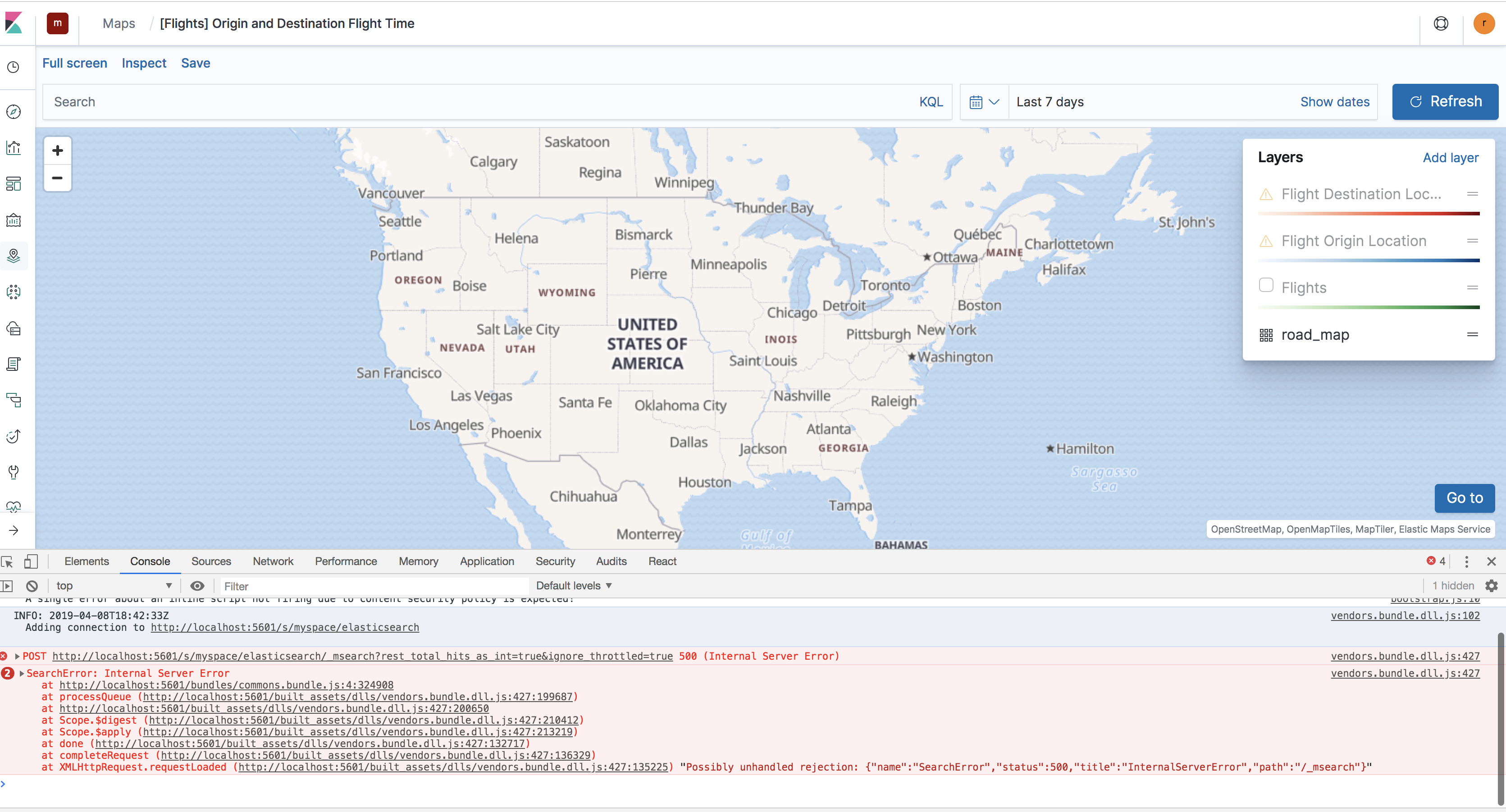 Internal Server Error shown when an user with limited roles n permissions tries to access ...