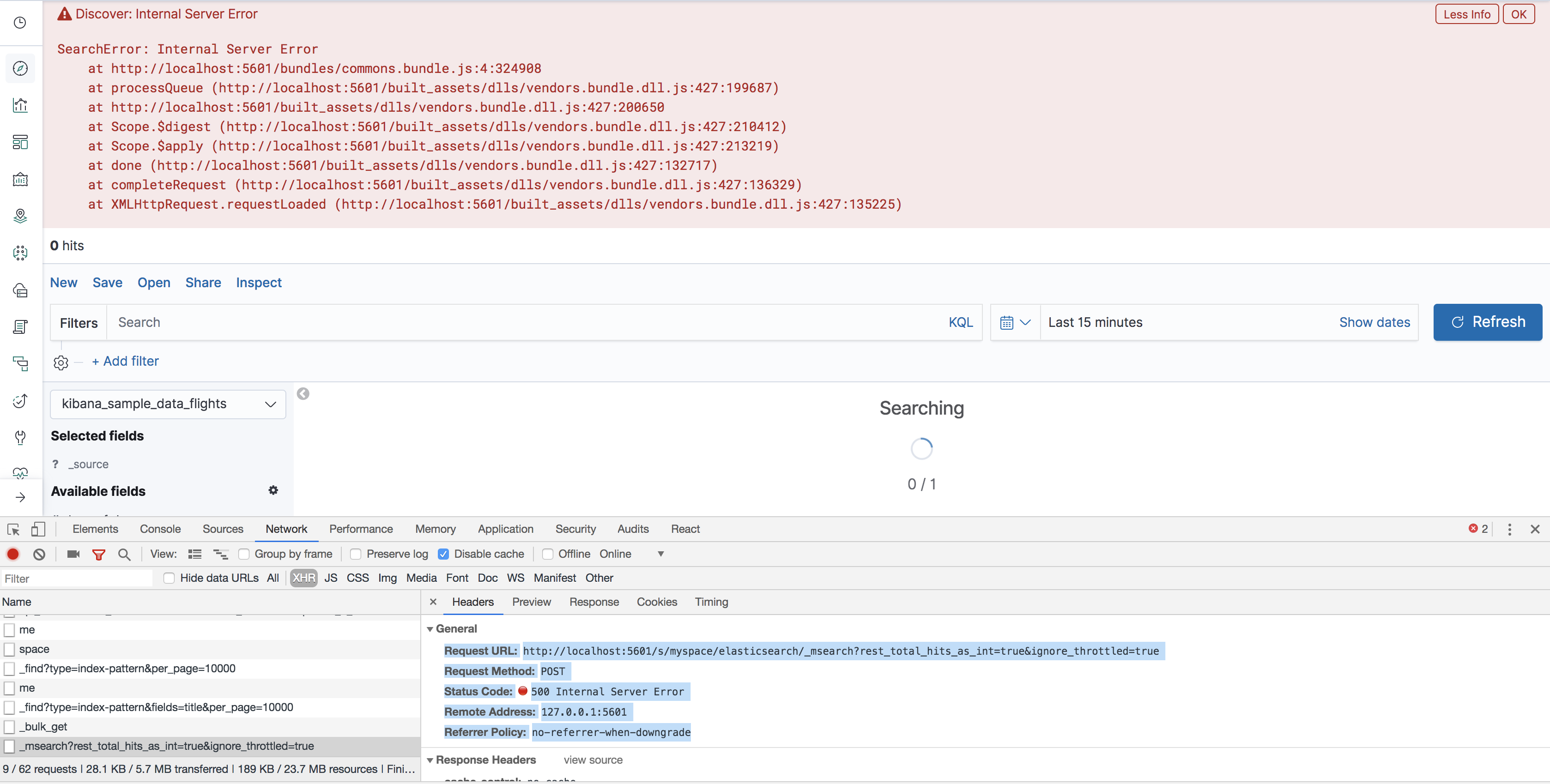 Internal Server Error shown when an user with limited roles n permissions tries to access ...