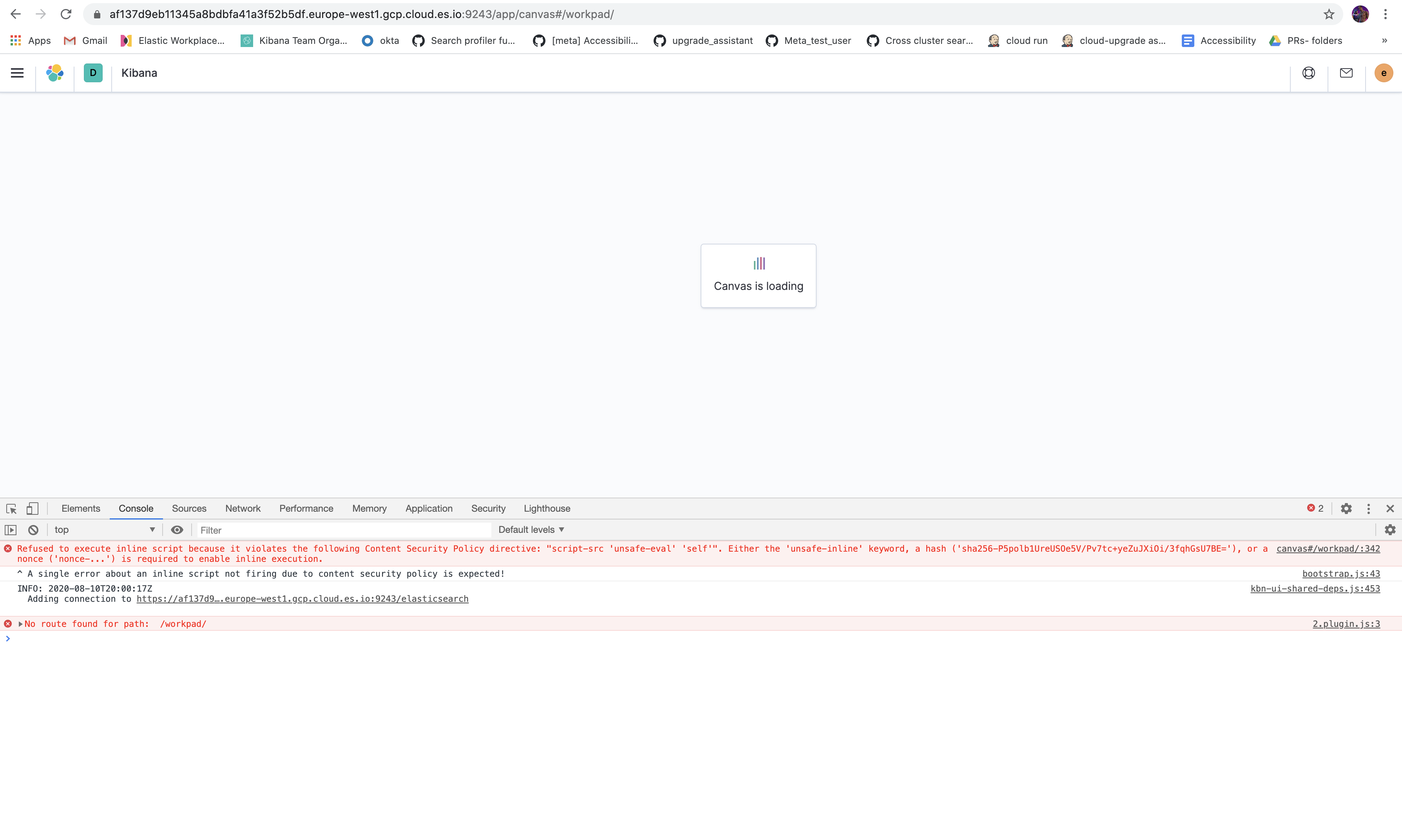 Redirect the user to canvas home page if the canvas URL is tampered ...
