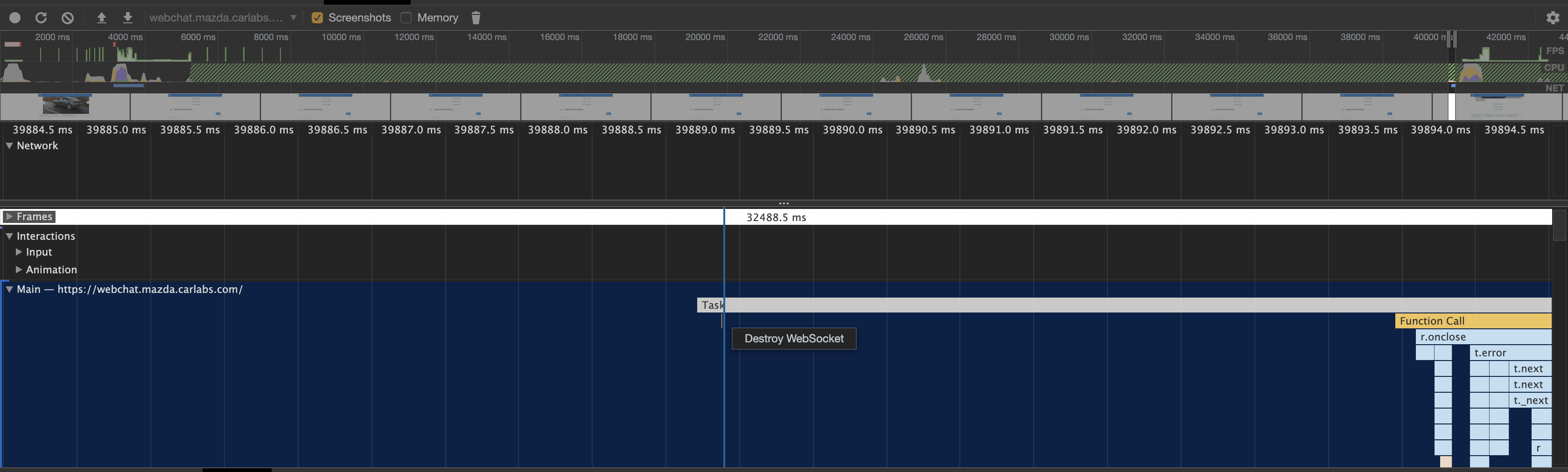 Slow Response time on long running tab sessions (likely a websocket reconnection problem ...