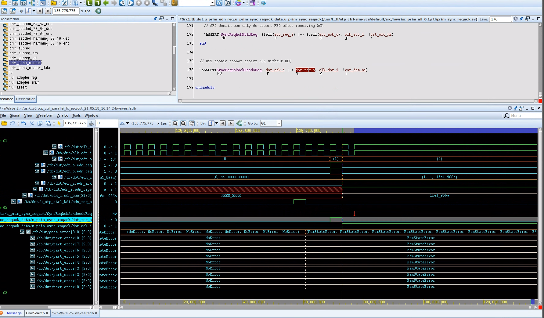 [prim_sync_reqack] assertion failure · Issue #6605 · lowRISC/opentitan · GitHub