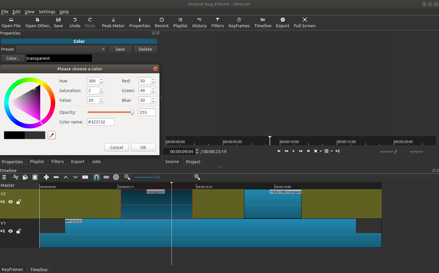 Overlaying Alpha Track Darkens Final Output · Issue #674 · mltframework/shotcut · GitHub