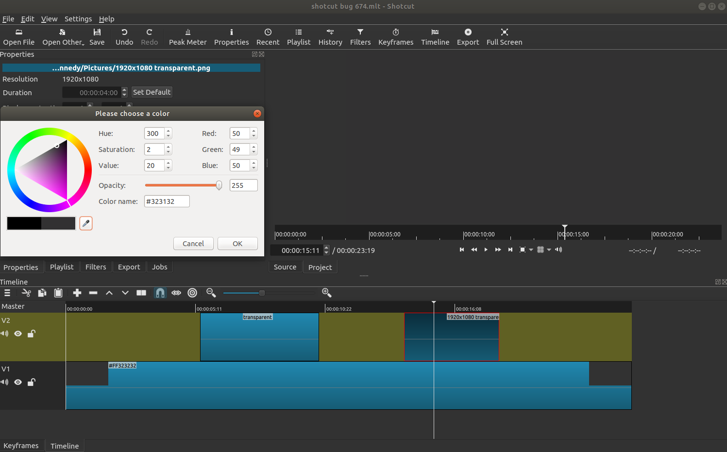 Overlaying Alpha Track Darkens Final Output · Issue #674 · mltframework/shotcut · GitHub