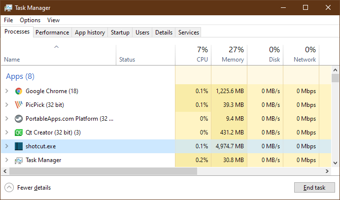 Slow and extremely high memory usage (>10GB) · Issue #880 · mltframework/shotcut · GitHub