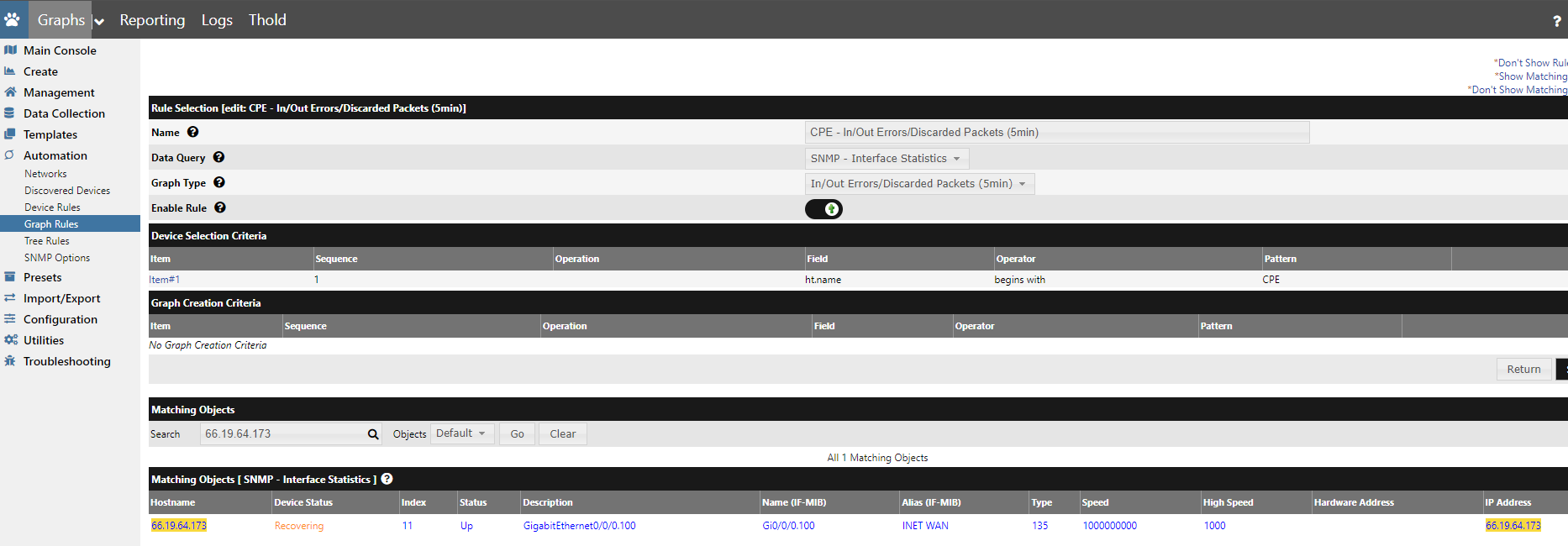 [1.2.22] Automated Graph Rules not working for SNMP Queried Indexes · Issue #4937 · Cacti/cacti ...