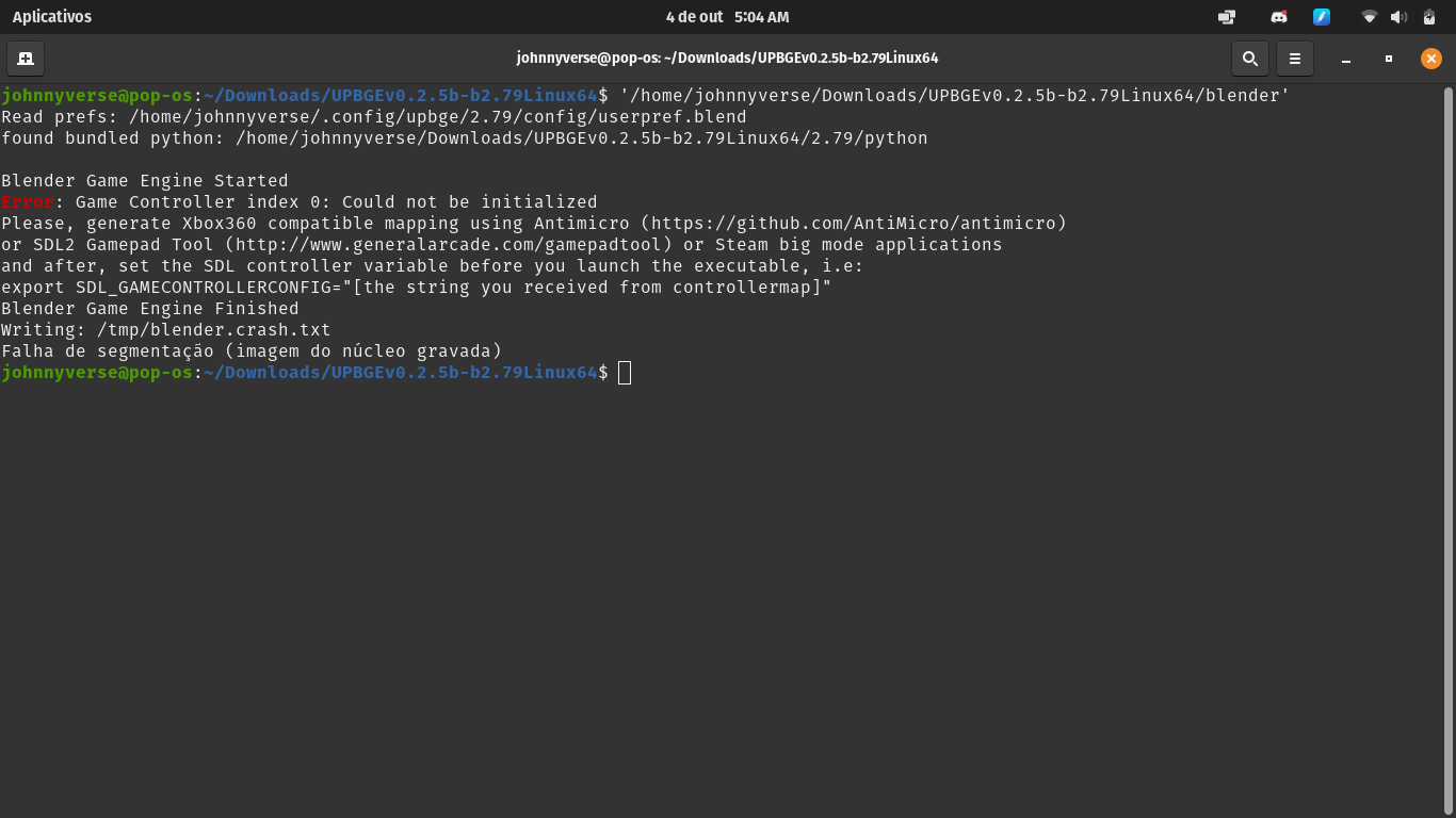 Crash Upbge 0 2 5 · Issue 1757 · Upbge Upbge · Github
