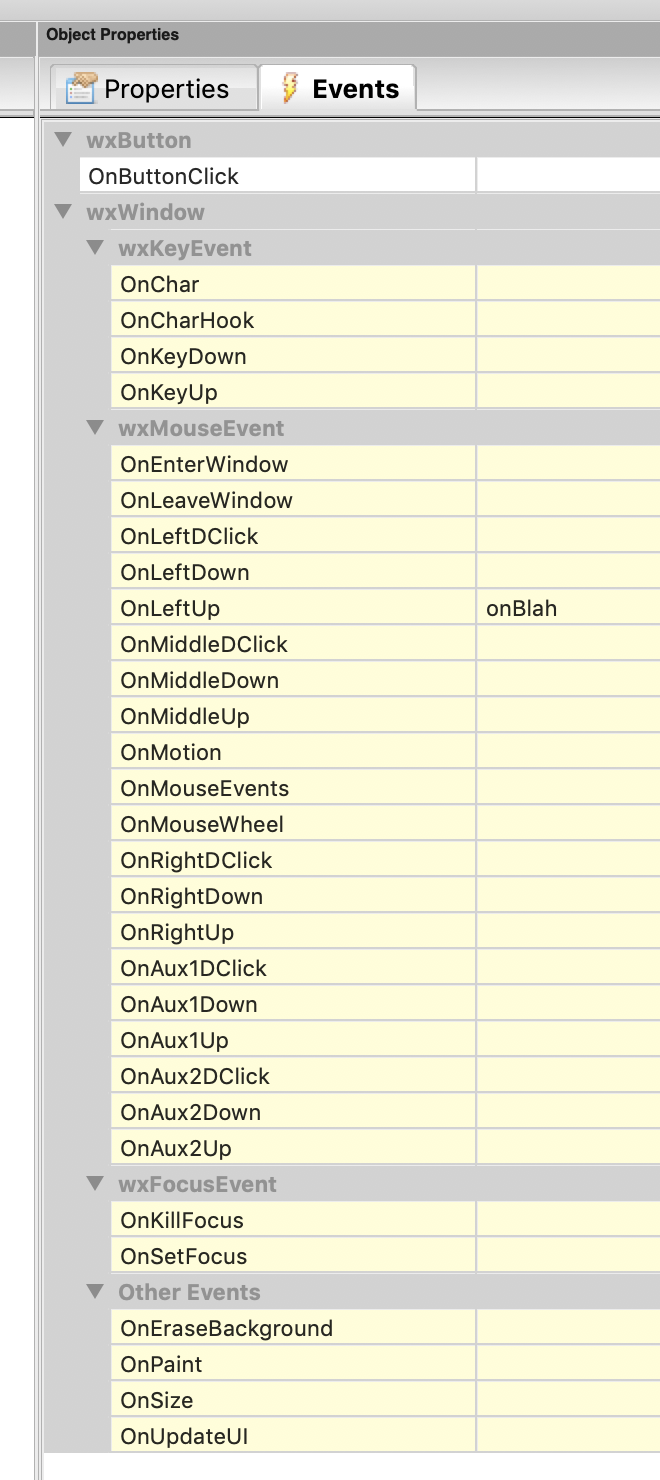 Provide all event types for buttons and other widgets · Issue #353 · wxGlade/wxGlade · GitHub