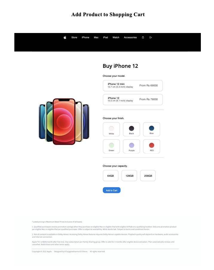 GitHub - sujigarasharma/AppleOnlineStore: Online Apple store website