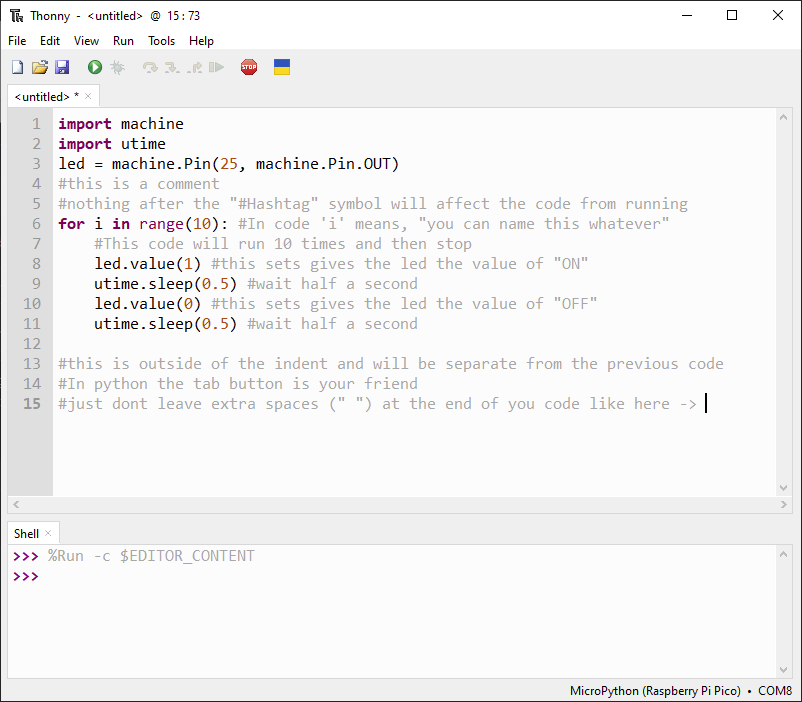 Raspberry Pi Pico - First project problem · Issue #2588 · thonny/thonny · GitHub