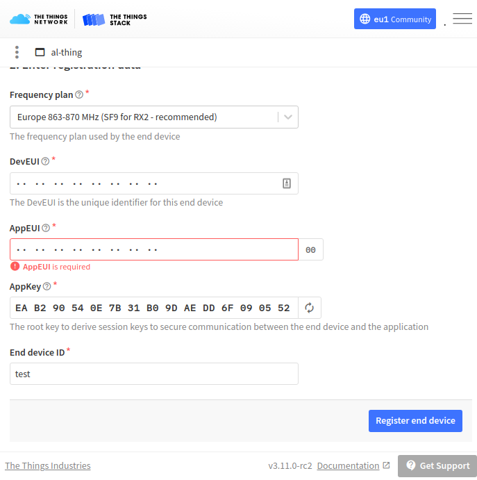 App Key text field is too narrow · Issue #3784 · TheThingsNetwork/lorawan-stack · GitHub