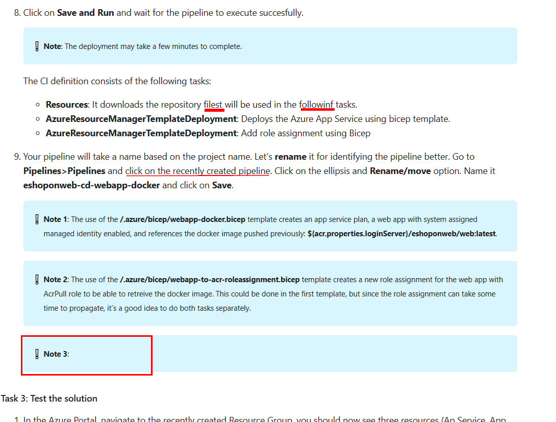 M03-LAB08: NEED TO FIX TYPOS AND SHOTEN A METHOD · Issue #365 · MicrosoftLearning/AZ400 ...