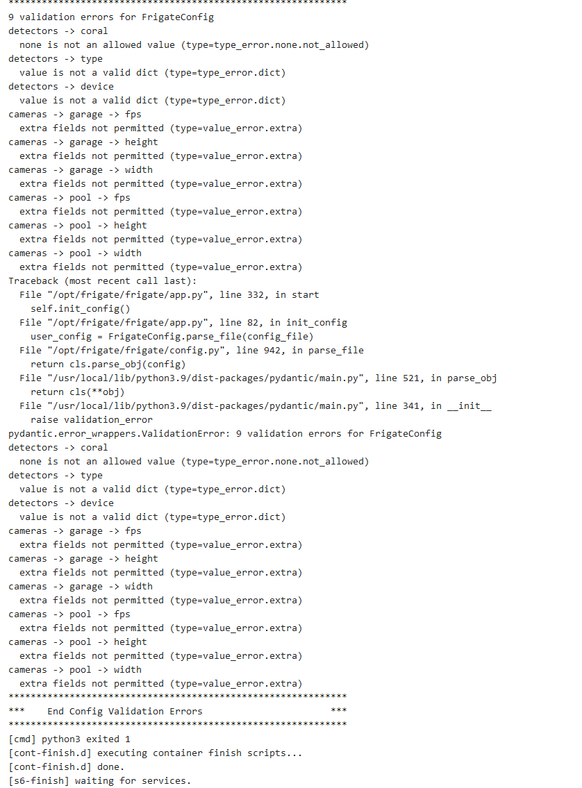 Frigate Yml Validation Errors · Blakeblackshear Frigate · Discussion 4403 · Github