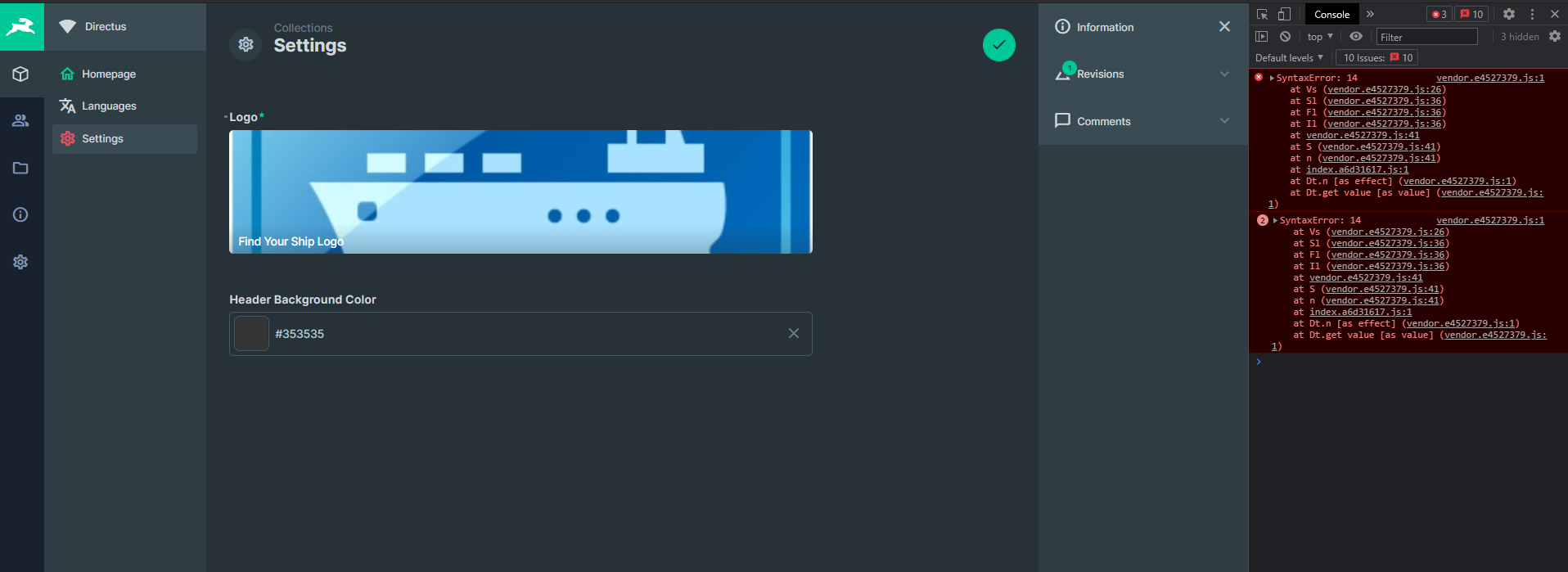 [Directus Admin] Collection UI not showing SVG images · Issue #6384 · directus/directus · GitHub