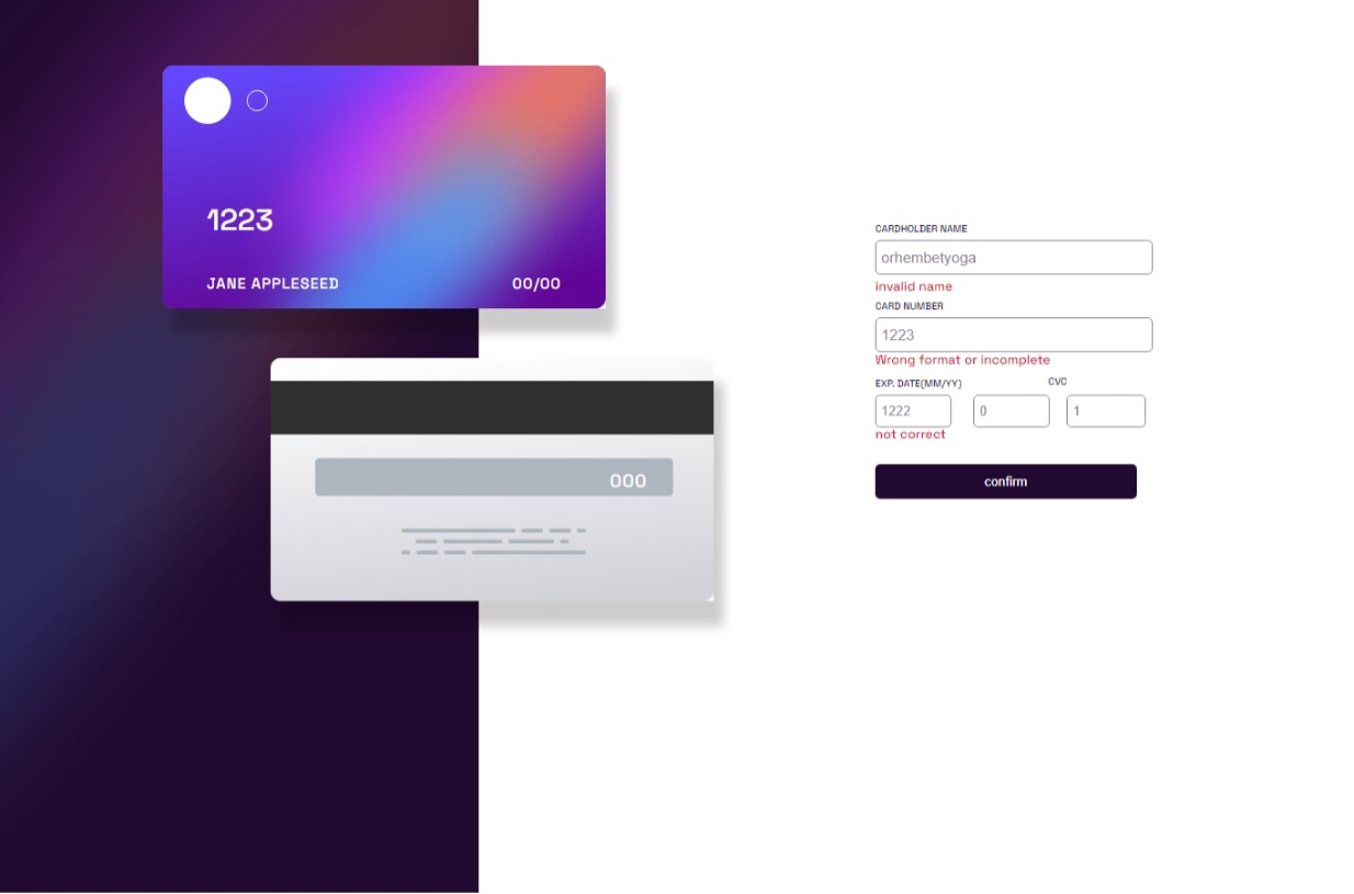 GitHub - OONelson/interactive-card-details-form-main