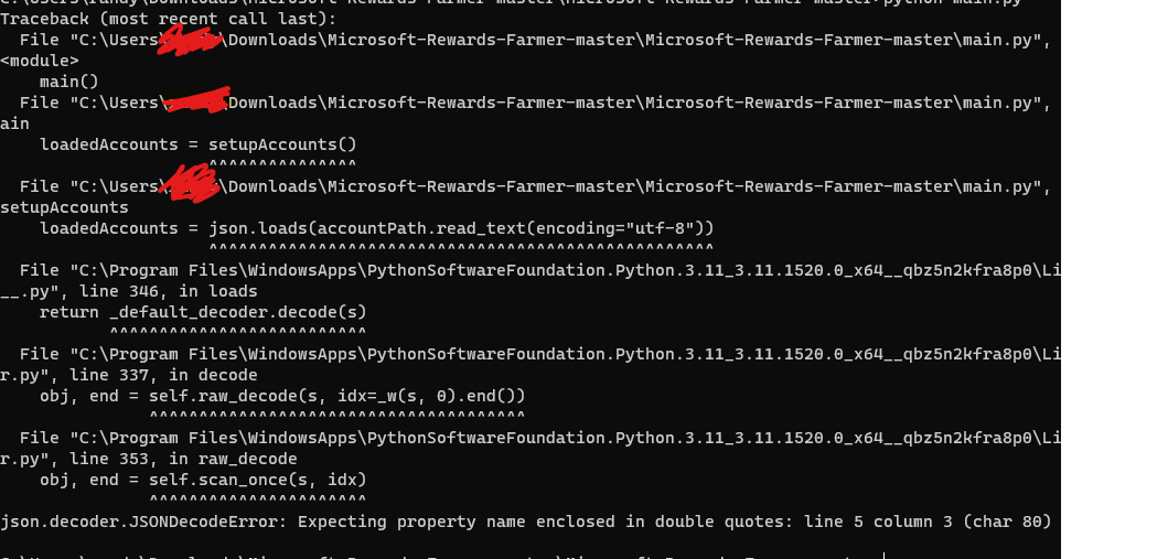 [BUG] happens when trying to run main.py · Issue #353 · charlesbel/Microsoft-Rewards-Farmer · GitHub
