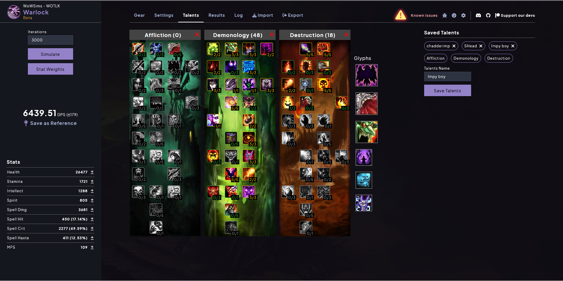 Master Demonologist is not applying 5% crit to you or your imp pet. · Issue #2817 · wowsims ...