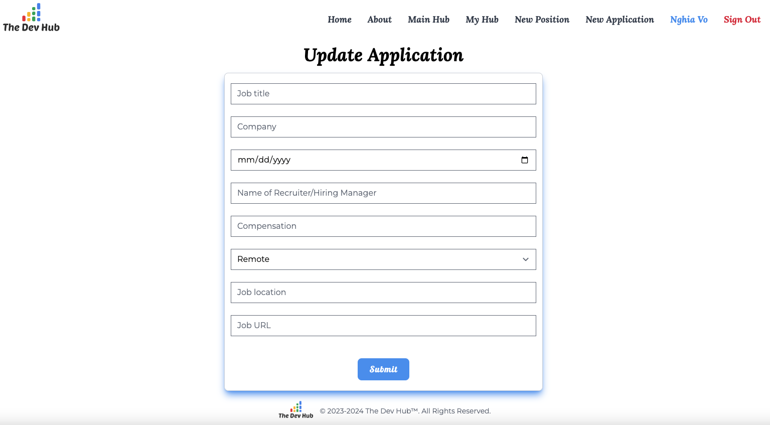 GitHub - the-dev-hub-project/front-end: Organization tool for job searching