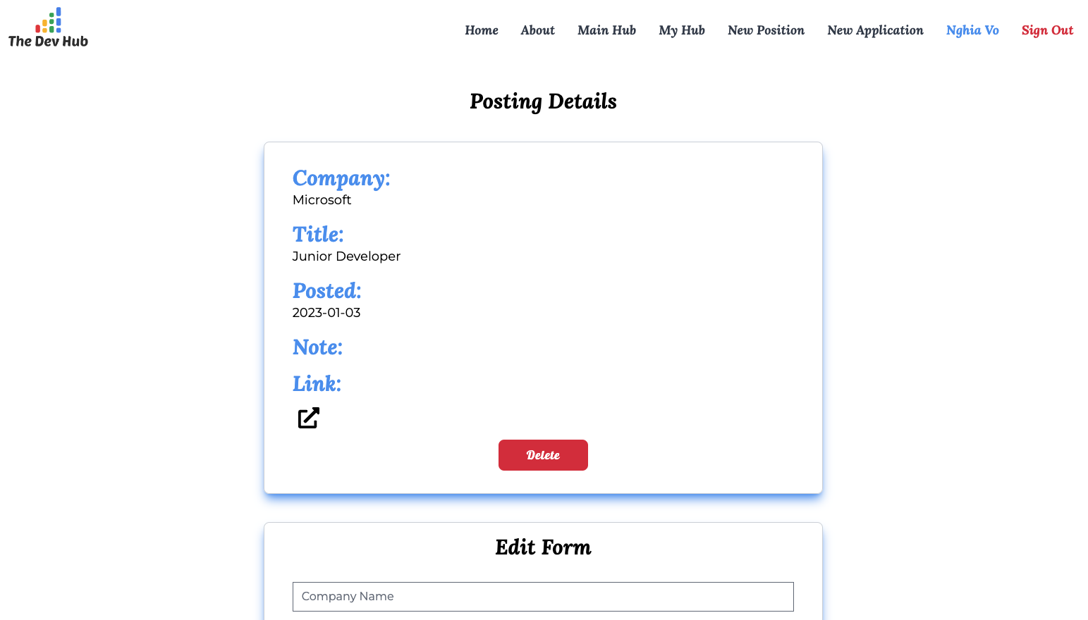 GitHub - the-dev-hub-project/front-end: Organization tool for job searching