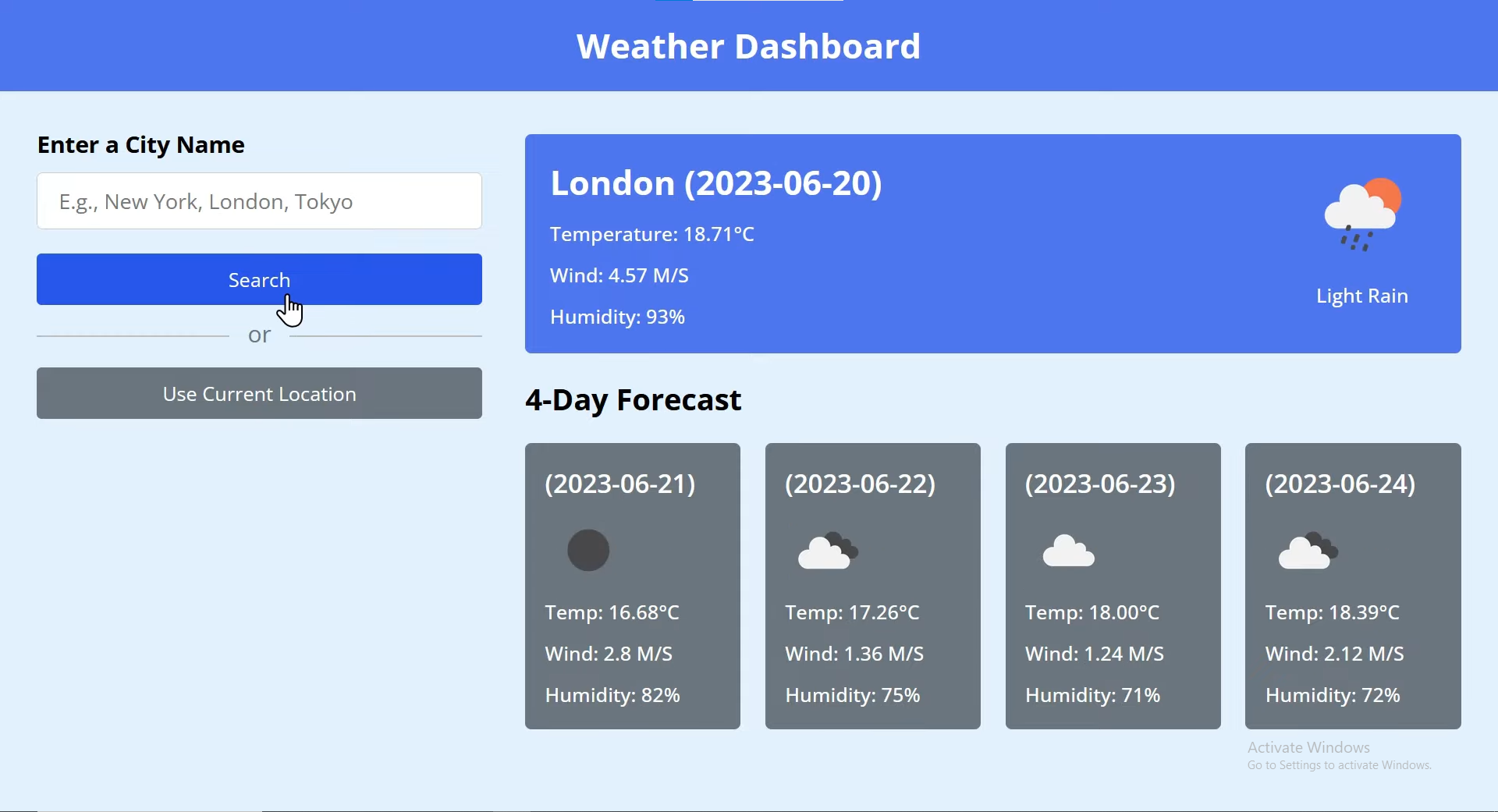 GitHub - VatsalDoshi/Weather-App