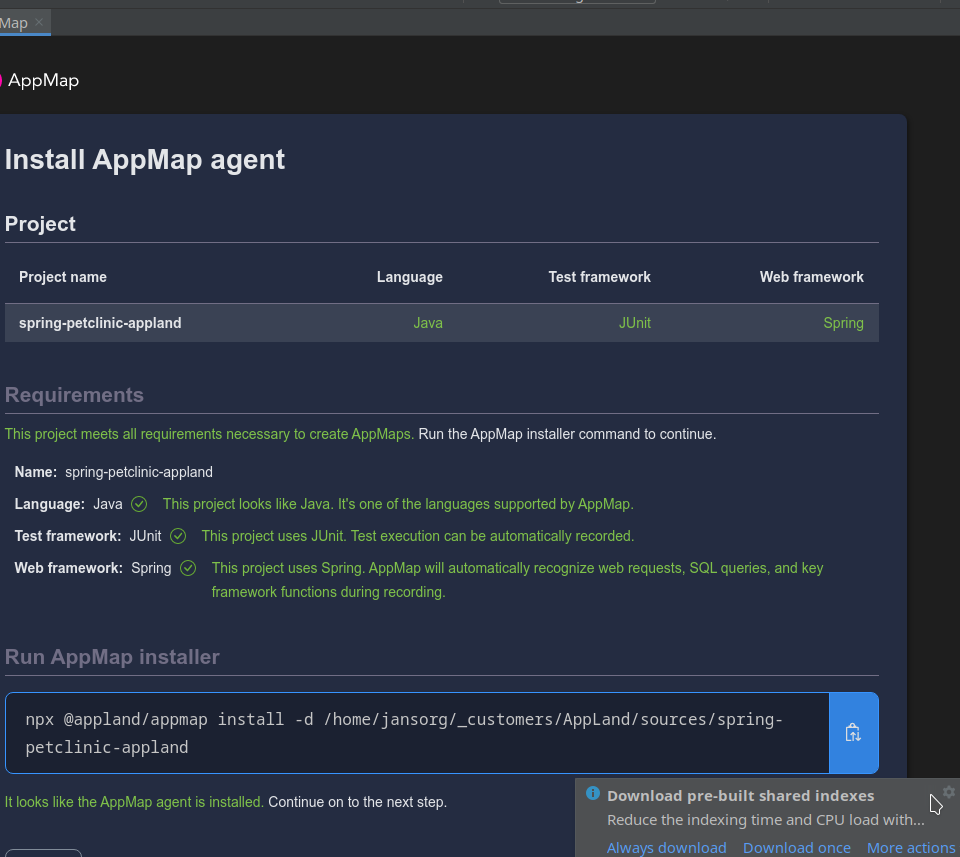 Project picker says requirements not met even though it's all green · Issue #110 · getappmap ...