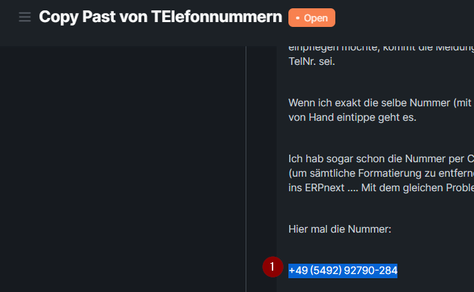 Copy / Paste of Phone Numbers in Contact not workin · Issue #14378 ...