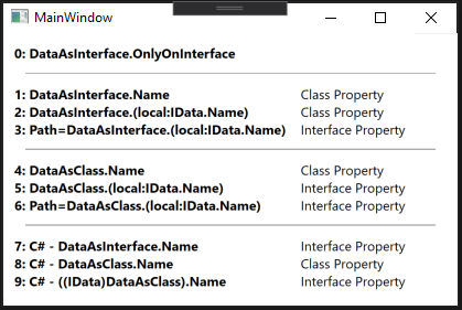 Inconsistencies and unexpected results when binding to objects with explicit interface ...