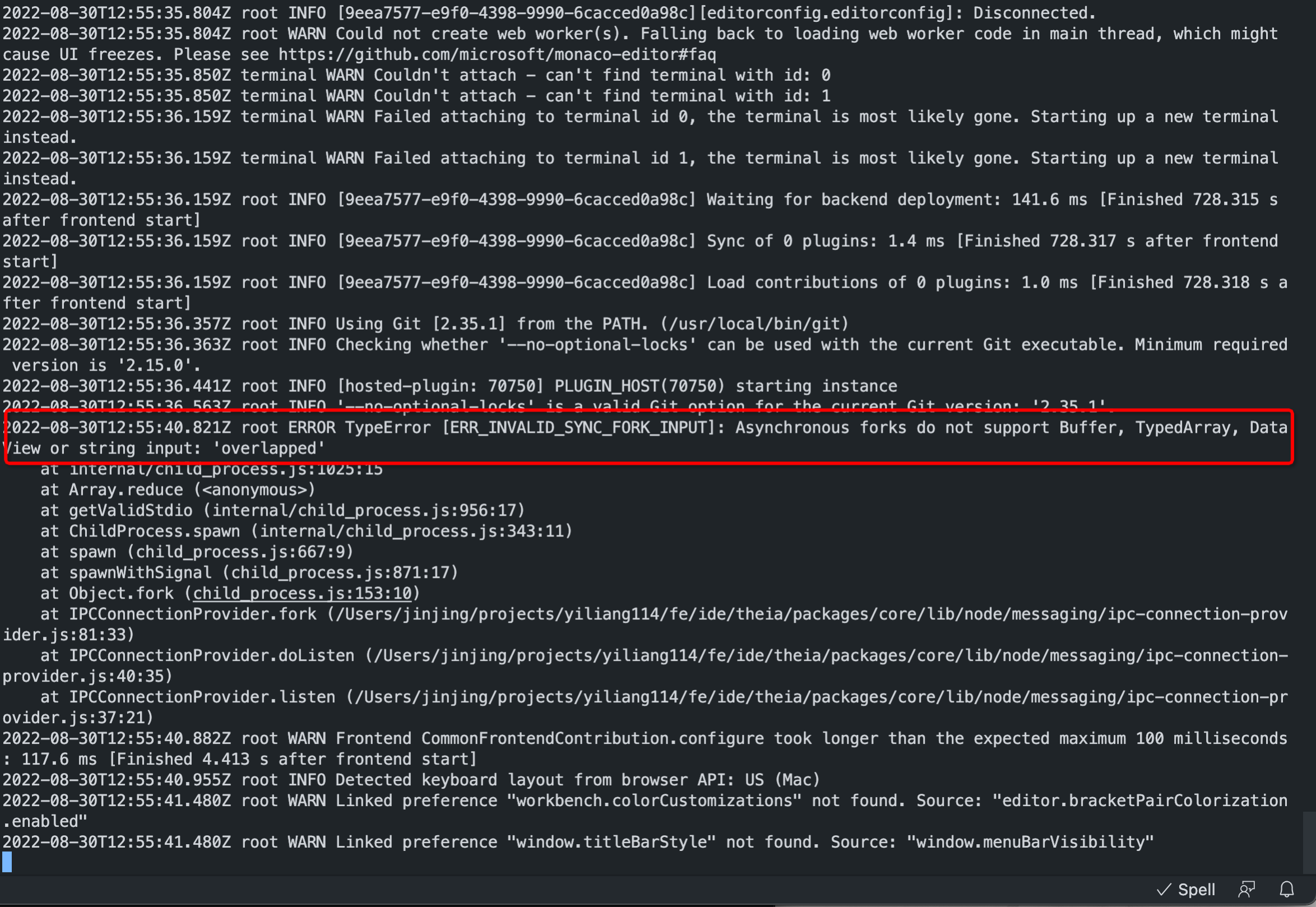 Is Message Ipc Module Code Revert With Error ? · Issue 11618 · Eclipse Theia Theia · Github