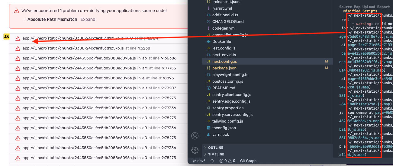 Next.js 13 `app` directory: source map path mismatch when run in docker, webpack option ...