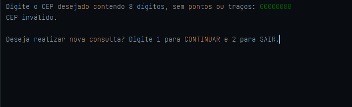 GitHub - carolHorowitz/Consulta-CEP