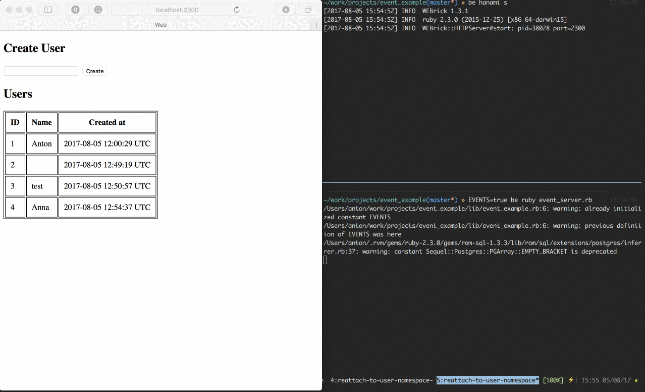 GitHub - davydovanton/hanami_event_example: Simple hanami app with hanami events