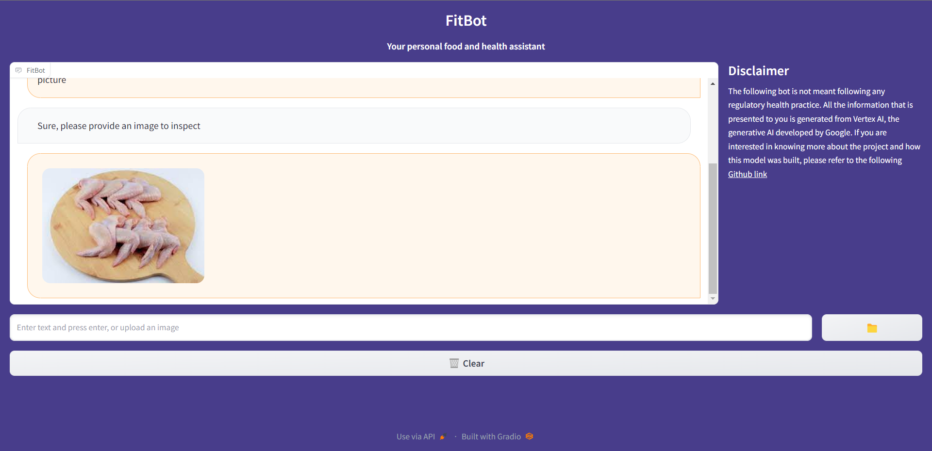 GitHub - Niccoborg22/virtual-nutritionist-bot: Conversational Model that recognizes food images ...