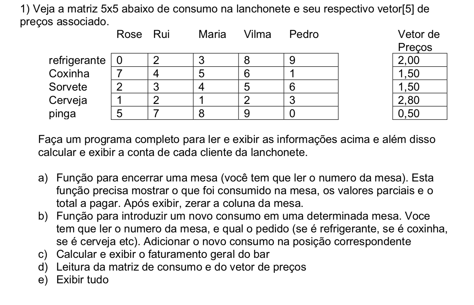 GitHub - mariacalixto/trabalho-matriz-bar: programa completo que lê e ...