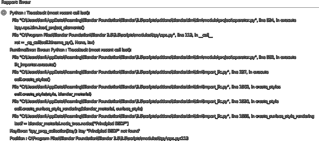 Import IFC with the last version of blenderBIM (blenderbim-230304-py310-win) · Issue #3108 ...