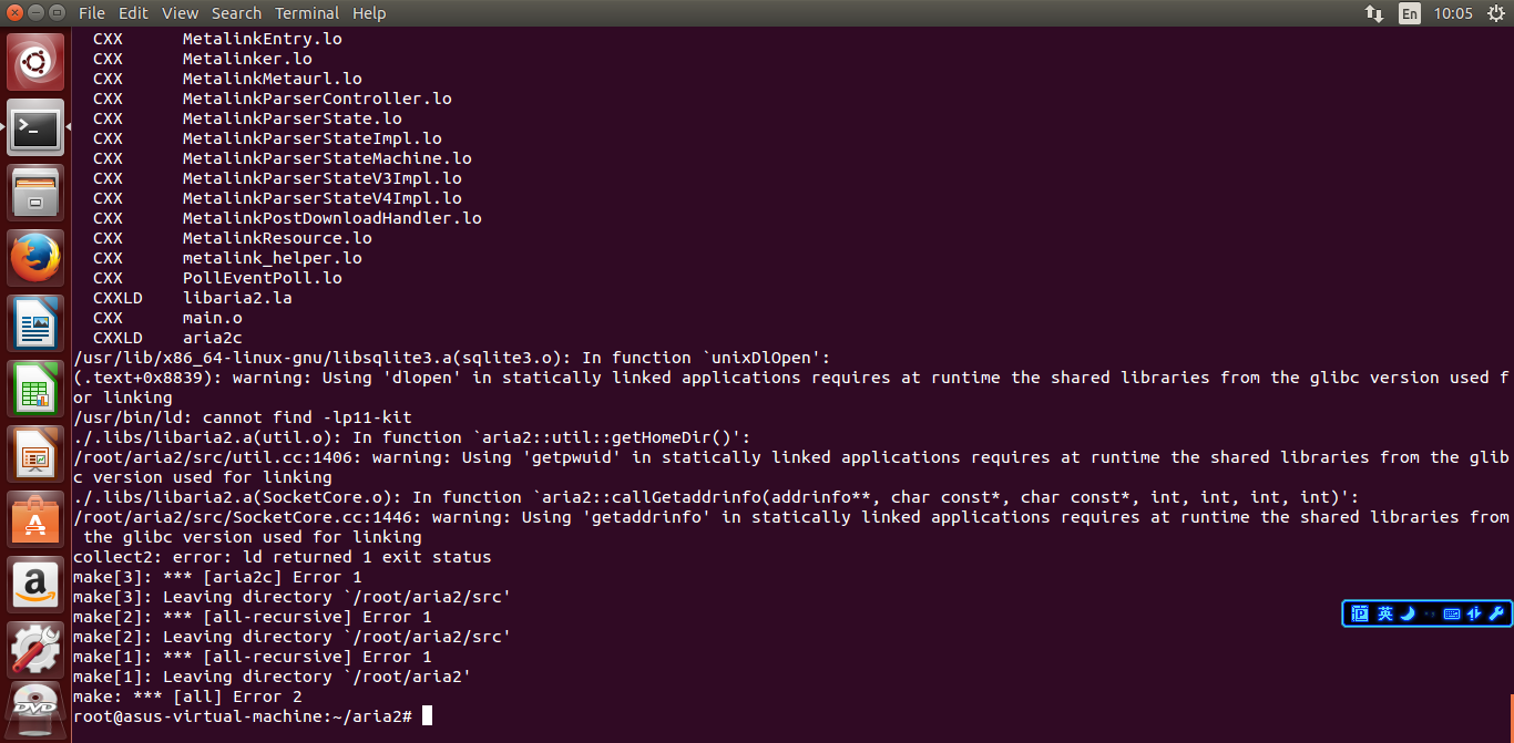Unable static build compile pass. · Issue #995 · aria2/aria2 · GitHub