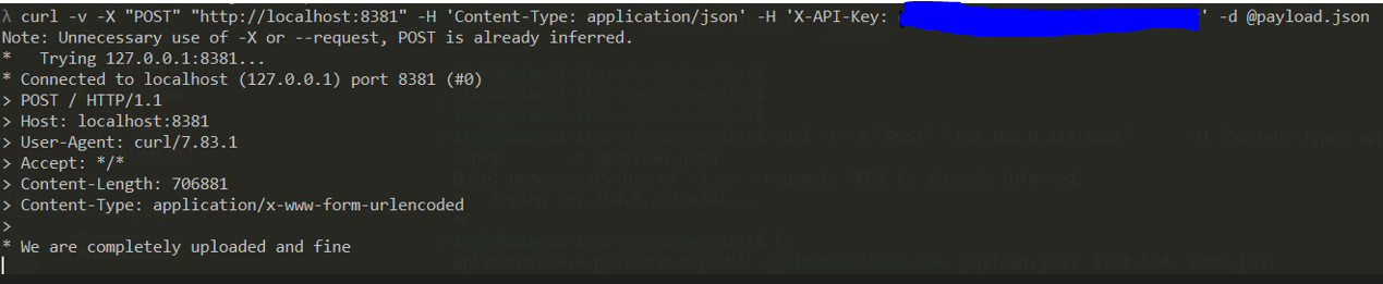 Uploading Bom Via Curl Is Not Working · Issue 2004 · Dependencytrack Dependency Track · Github