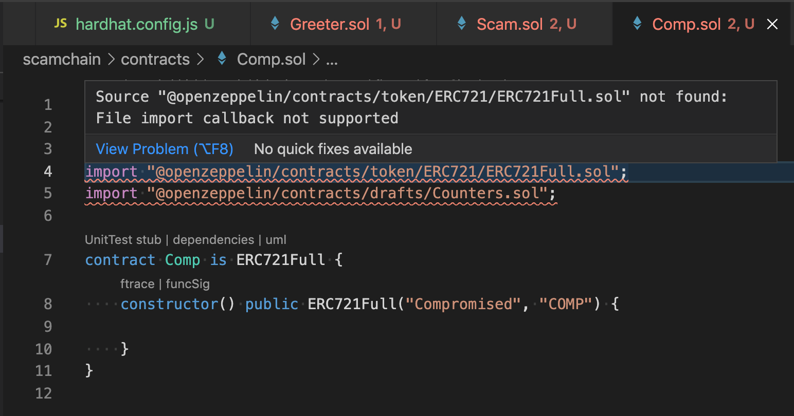 File Import Not Supported Is Actually A Real Issue · Issue 2708 · Openzeppelinopenzeppelin