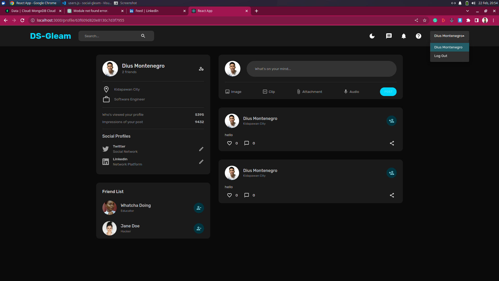 GitHub - DiusMontenegro/Project_Social-Gleam: DS-Gleam is a modern and intuitive social media ...