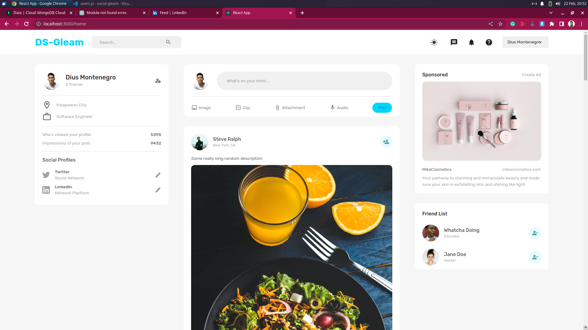 GitHub - DiusMontenegro/Project_Social-Gleam: DS-Gleam is a modern and intuitive social media ...