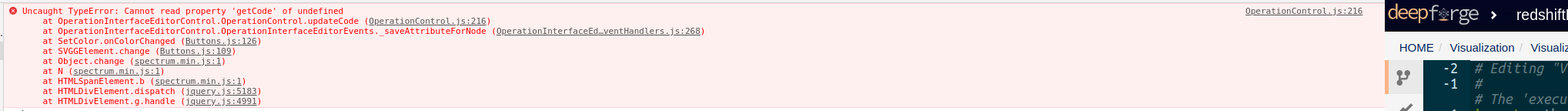 Uncaught Exception in Operation Editor in dev.deepforge.org · Issue #1725 · deepforge-dev ...